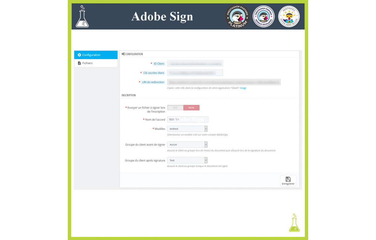 Adobe Sign: Electronic document signature with Prestashop