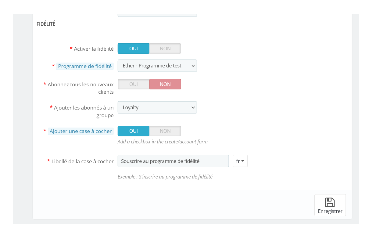 Module Prestashop de synchronisation avec Splio