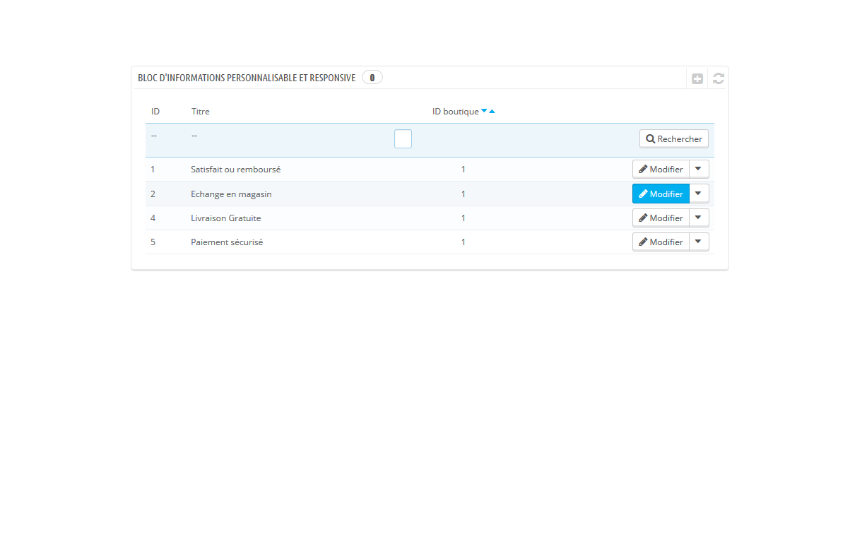 Customizable and responsive customer reassurance block