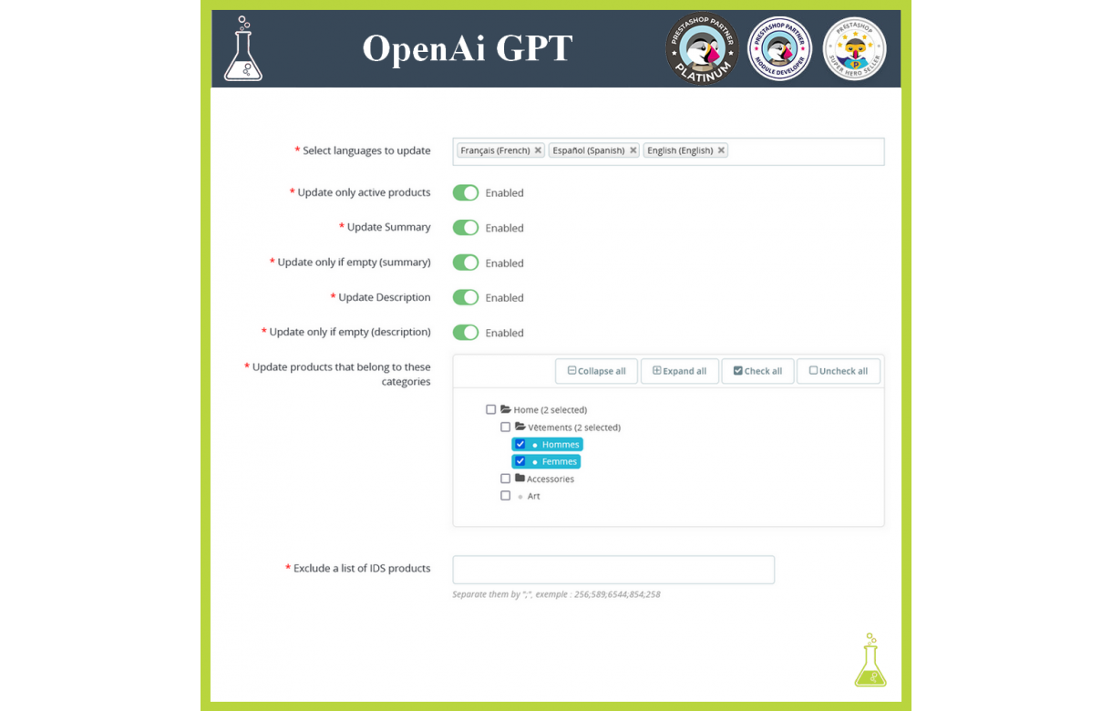 Generate your descriptions with OpenAI GPT Generate your descriptions with OpenAI GPT